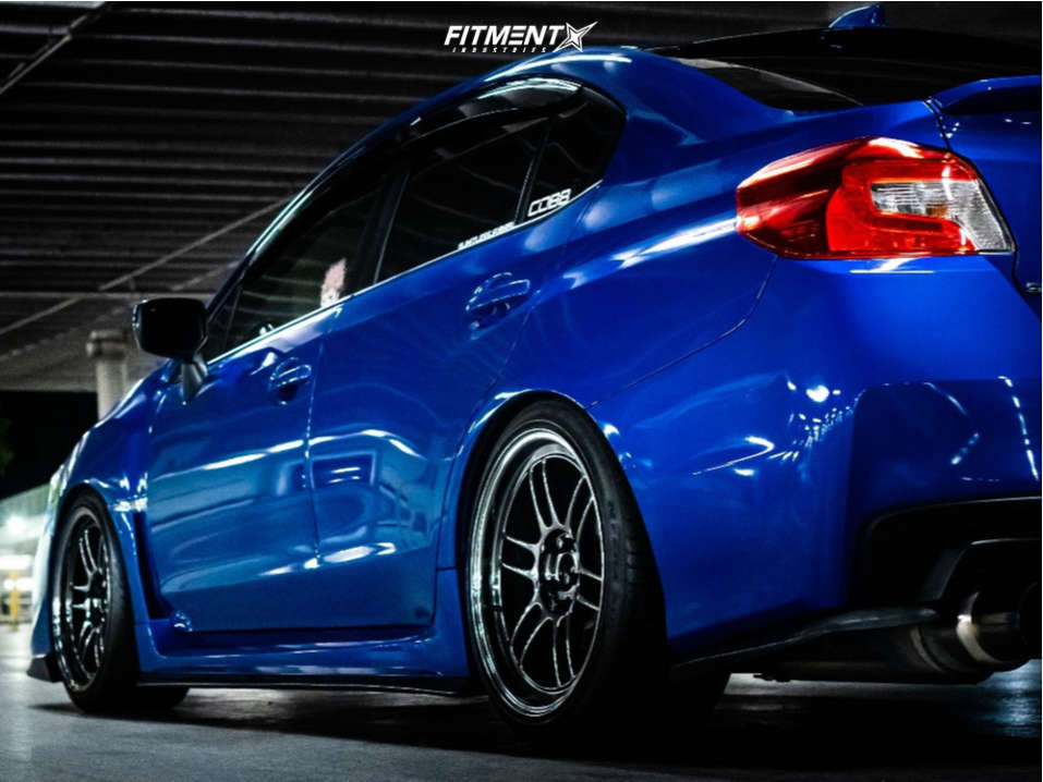 2018 Subaru WRX Limited with 18x9.5 Enkei Rpf1 and Nexen 255x35 on Coilovers | 2490867 | Fitment ...