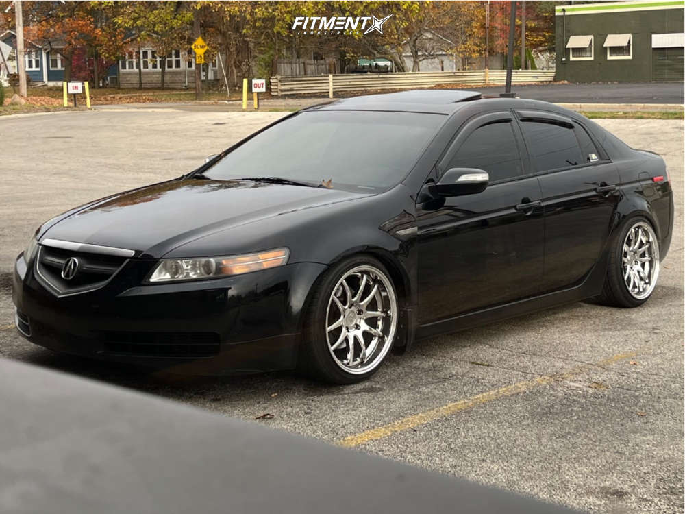 2008 Acura TL Base with 18x9.5 Aodhan Ds02 and Vercelli 215x40 on ...