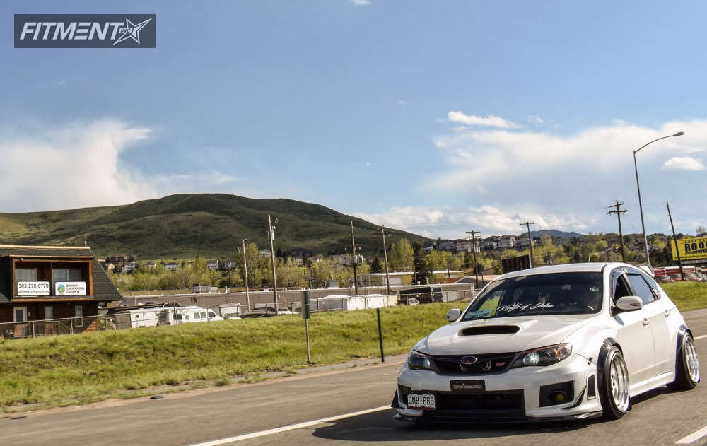 2010 Subaru Impreza WRX STI with 18x10.5 ESR Sr02 and Falken 235x40 on ...