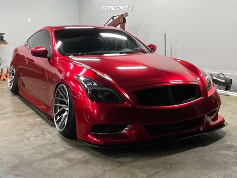 2008 INFINITI G37 Sport with 19x11 Anovia Elder and Delinte 245x35 on ...