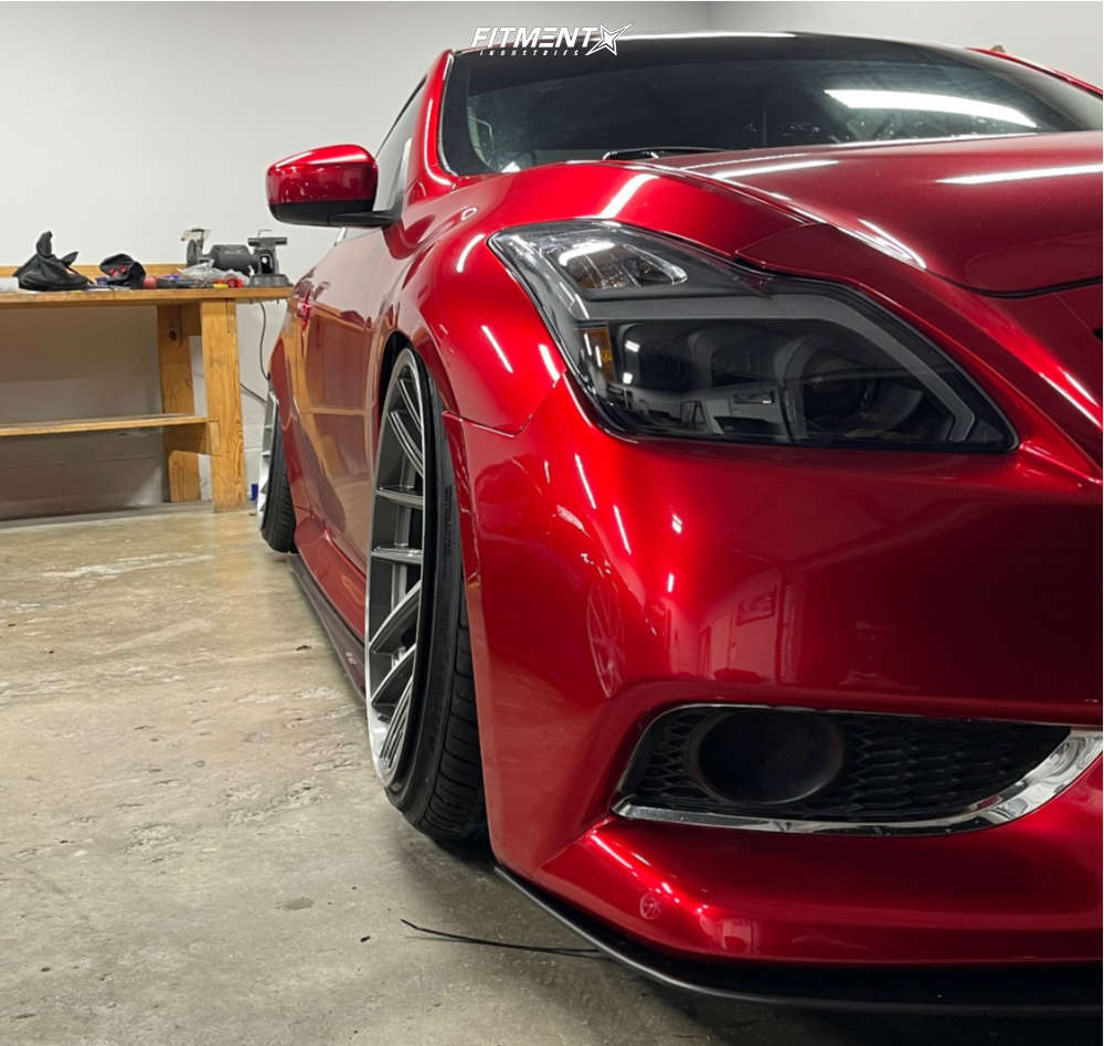 2008 INFINITI G37 Sport with 19x11 Anovia Elder and Delinte 245x35 on ...