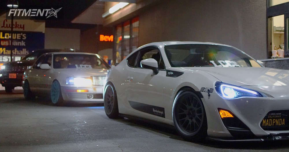 2013 Scion FR-S Base with 18x9.5 Ambit Re82 and Bridgestone 225x45 on ...