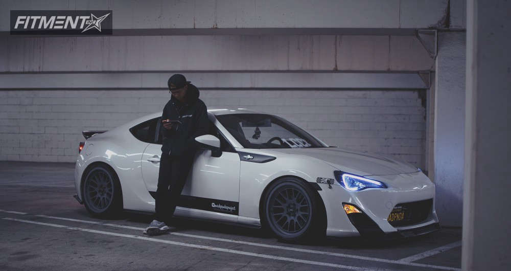 2013 Scion FR-S Base with 18x9.5 Ambit Re82 and Bridgestone 225x45 on ...