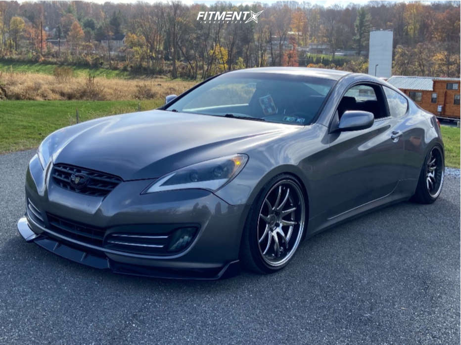 2010 Hyundai Genesis Coupe 2.0T with 19x9.5 Aodhan Ds02 and Continental ...