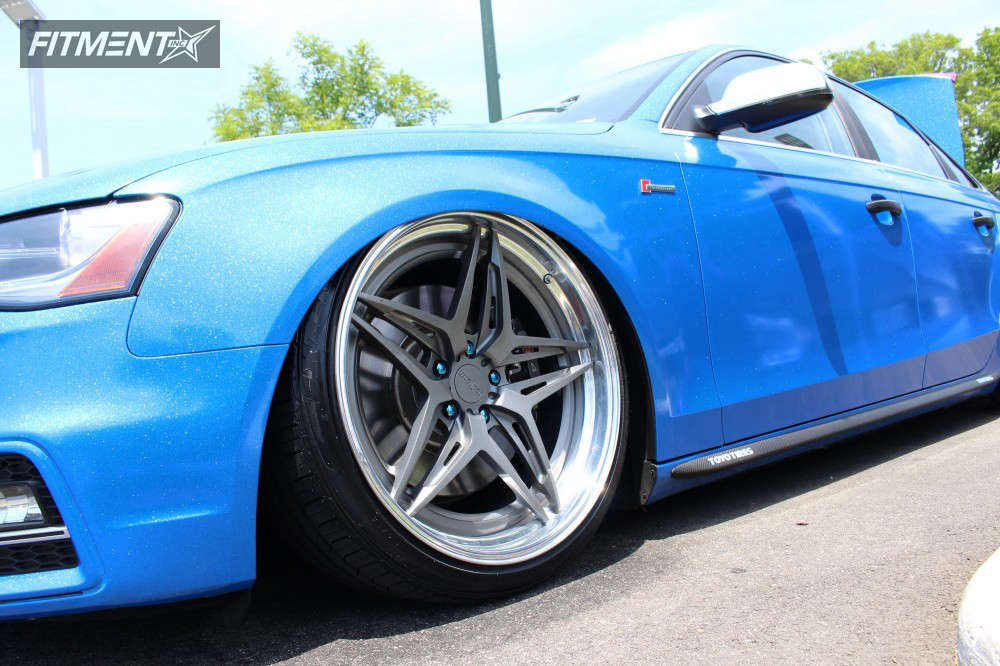 2014 Audi A4 Quattro Base with 20x10 Rotiform VDA and Toyo Tires 245x35 ...