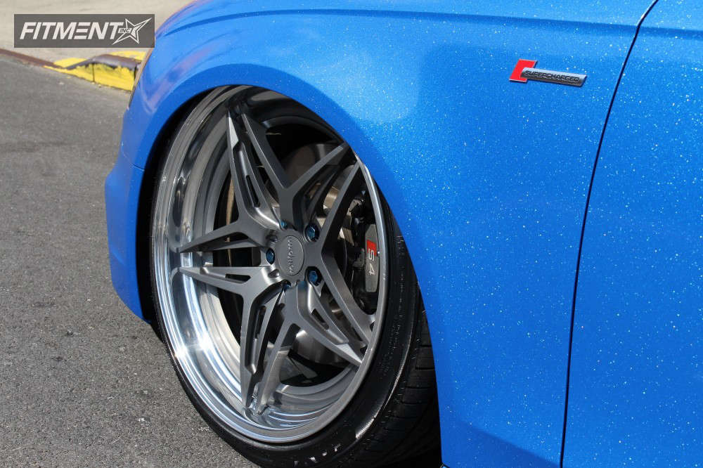 2014 Audi A4 Quattro Base with 20x10 Rotiform VDA and Toyo Tires 245x35 ...