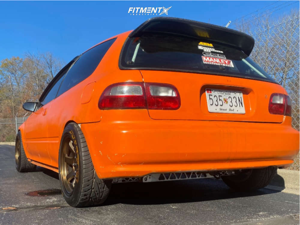 1993 Honda Civic CX with 15x8 Rota Grid and Nitto 205x50 on Coilovers ...
