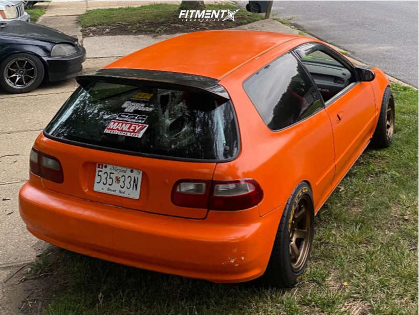 1993 Honda Civic CX with 15x8 Rota Grid and Nitto 205x50 on Coilovers ...