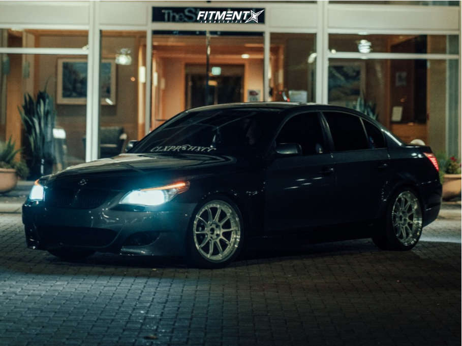 2008 BMW 535i Base with 19x8.5 ESR Cs12 and Delinte 245x35 on Coilovers ...