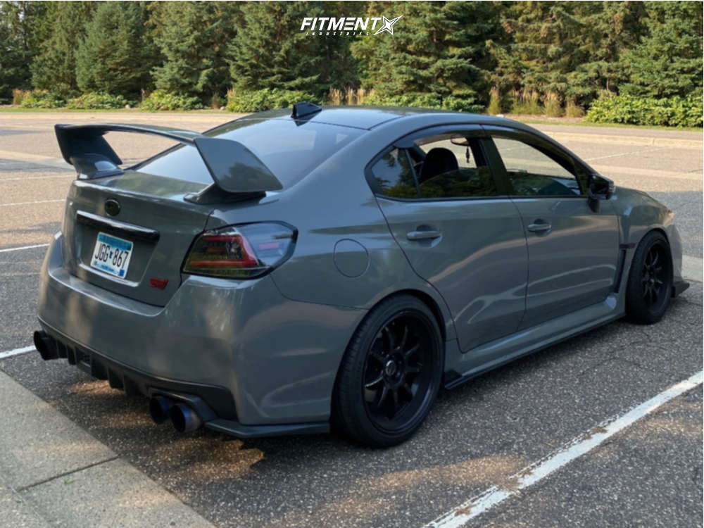 2016 Subaru WRX STI Limited with 18x9.5 Work Emotion D9r and Michelin 245x35 on Coilovers ...