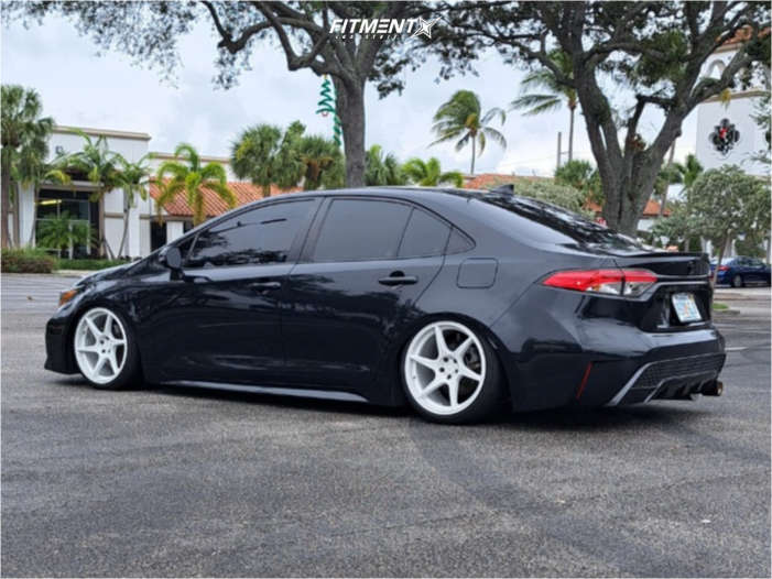 2020 Toyota Corolla SE with 18x9.5 Anovia Titan and Delinte 215x40 on ...