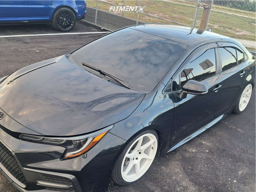 2020 Toyota Corolla SE with 18x9.5 Anovia Titan and Delinte 215x40 on ...