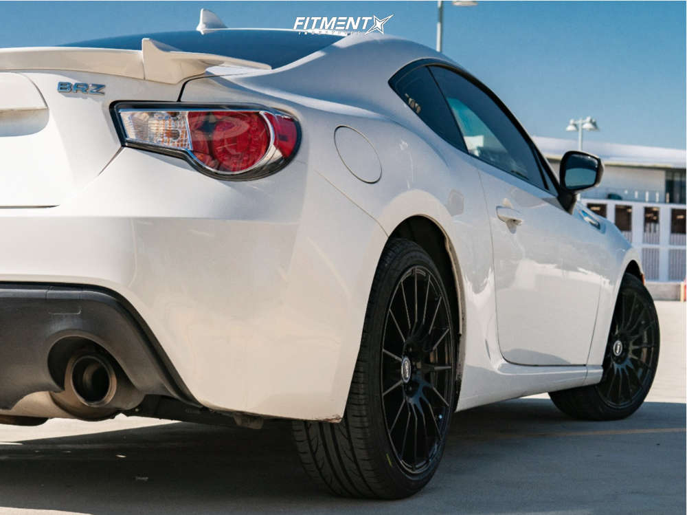2017 Subaru BRZ Base with 17x7 DRW D15 and Lionhart 215x40 on Stock ...
