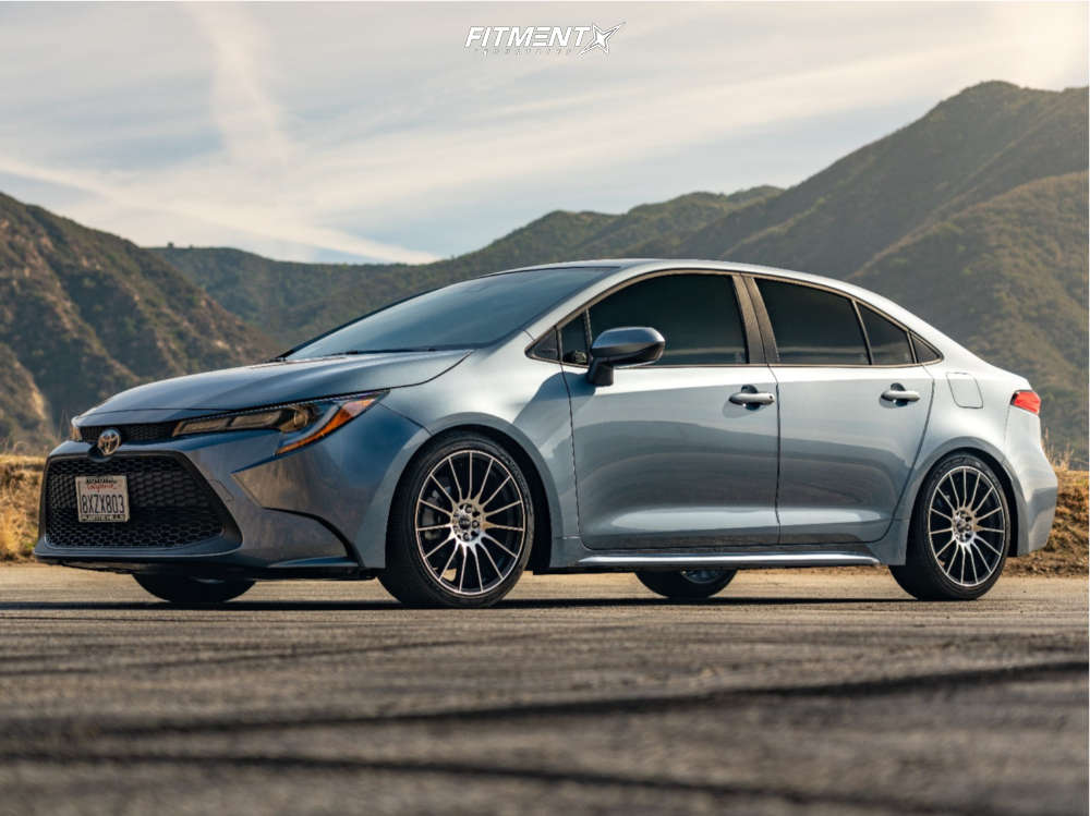2020 Toyota Corolla Hybrid LE with 18x8 DRW D15 and Lexani 225x40 on ...