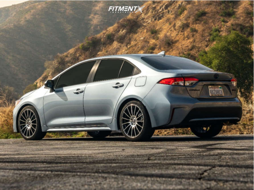 2020 Toyota Corolla Hybrid LE with 18x8 DRW D15 and Lexani 225x40 on ...