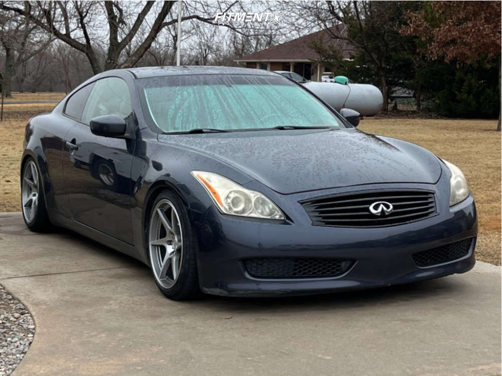 2008 INFINITI G37 Base with 18x9.5 Anovia Titan and Sumitomo 235x45 on ...