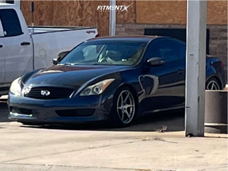 2008 INFINITI G37 Base with 18x9.5 Anovia Titan and Sumitomo 235x45 on ...