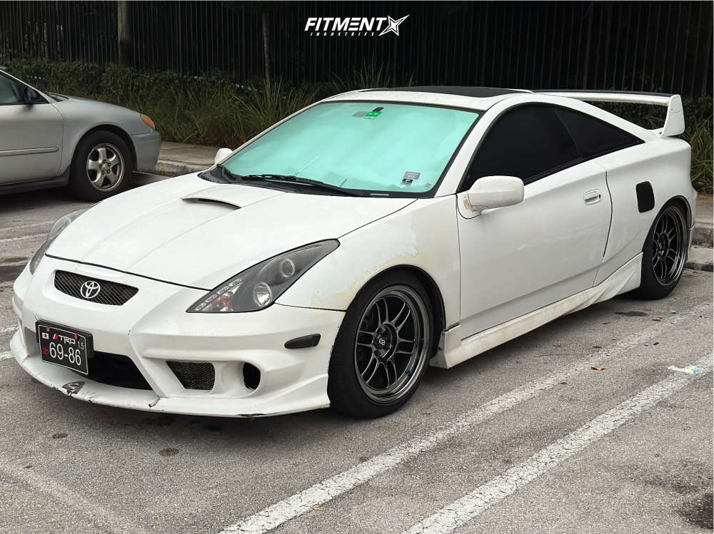 2003 Toyota Celica GT with 17x9 Enkei Rpf1 and Zeetex 225x45 on Coilovers | 2506304 | Fitment ...