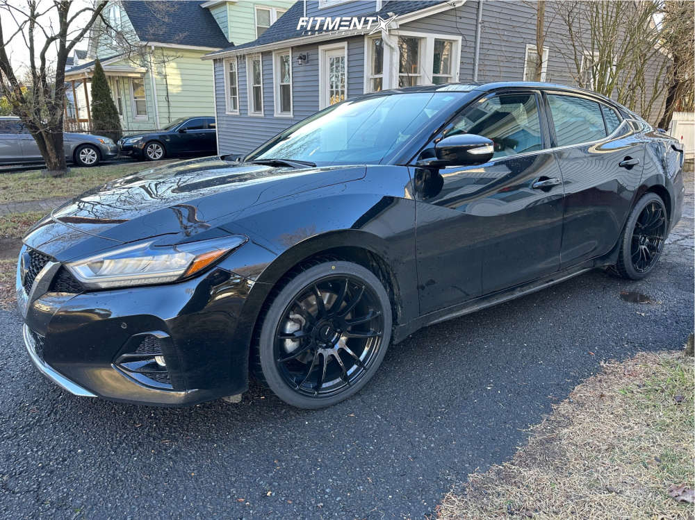 2020 Nissan Maxima SR with 19x8.5 AVID1 AV20 and Nitto 245x35 on Stock ...