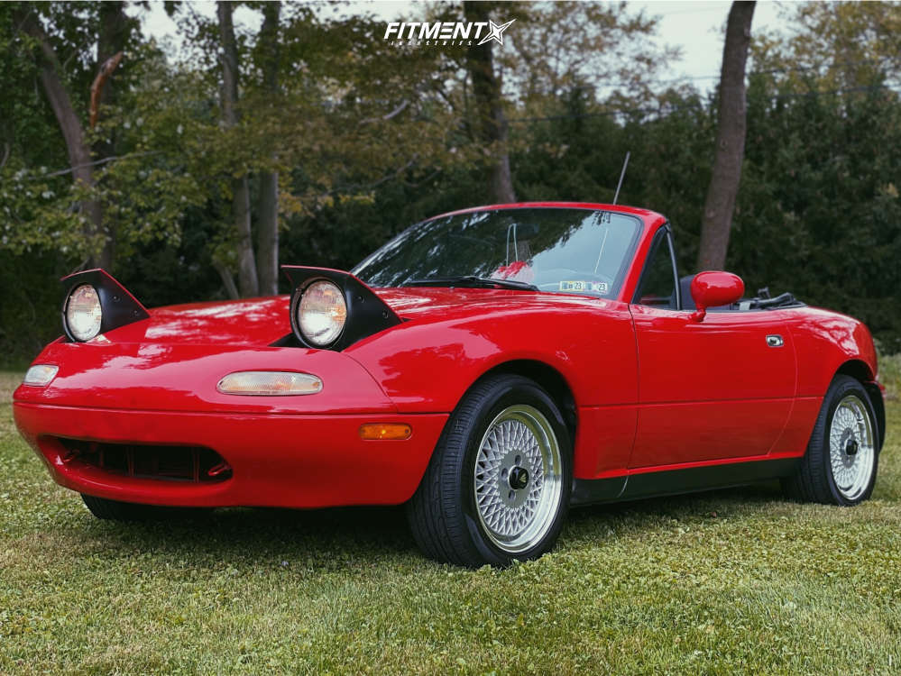 1992 Mazda Miata Base with 15x7 Enkei 92 and Hankook 205x50 on Stock ...
