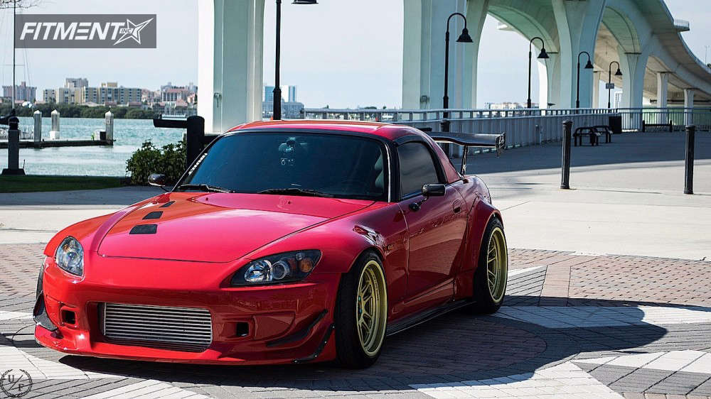 2006 Honda S2000 Base with 18x9.5 Cosmis Racing XT-206R and Hankook 255x30 on Coilovers | 251278 ...