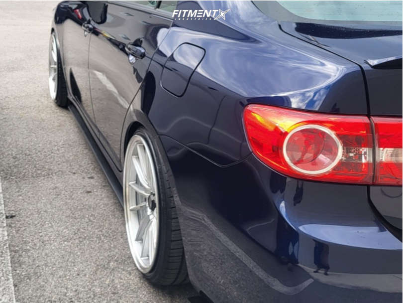 2013 Toyota Corolla LE with 18x9.5 Cosmis Racing R1 and Atlas 215x35 on ...