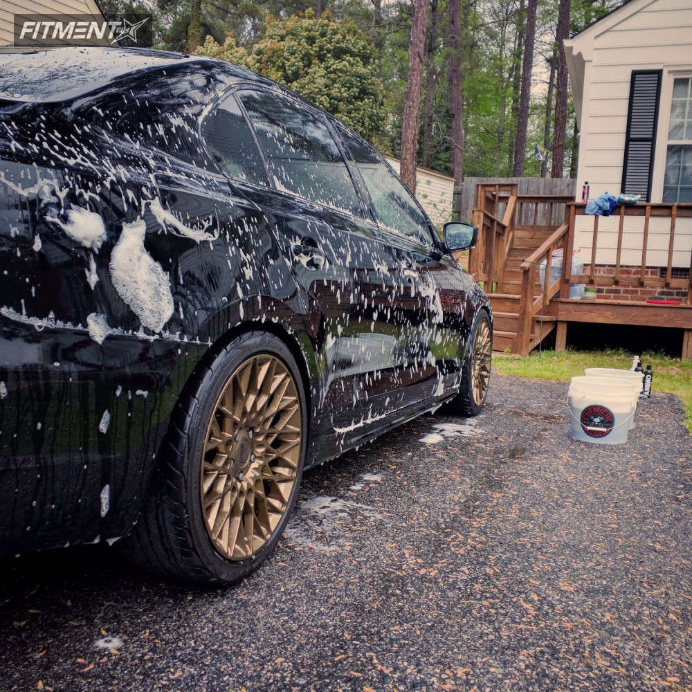 2012 Volkswagen Jetta Comfortline with 18x8 Niche Citrine and Yokohama ...