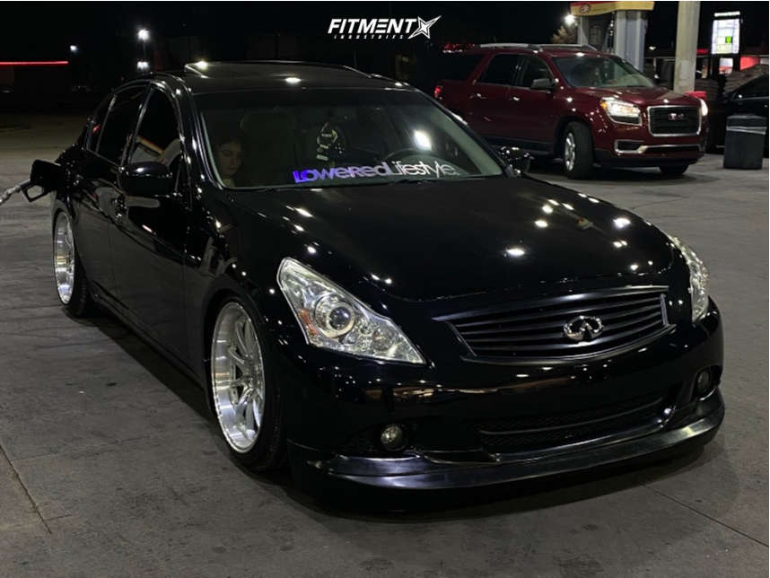 2013 INFINITI G37 X with 19x9.5 Aodhan Ds07 and Yokohama 235x40 on ...
