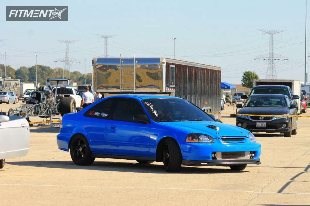 1997 Honda Civic DX with 16x6.5 Rota Slipstreams and Toyo Tires 225x45 ...