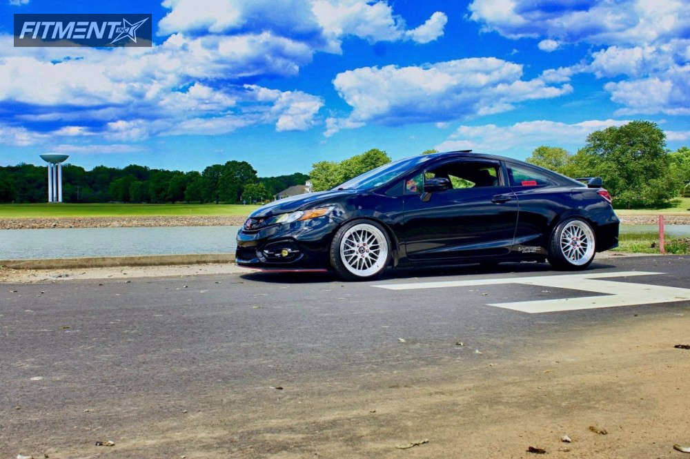 2015 Honda Civic Si with 18x9.5 Varrstoen Es1 and Treadstar 225x40 on ...