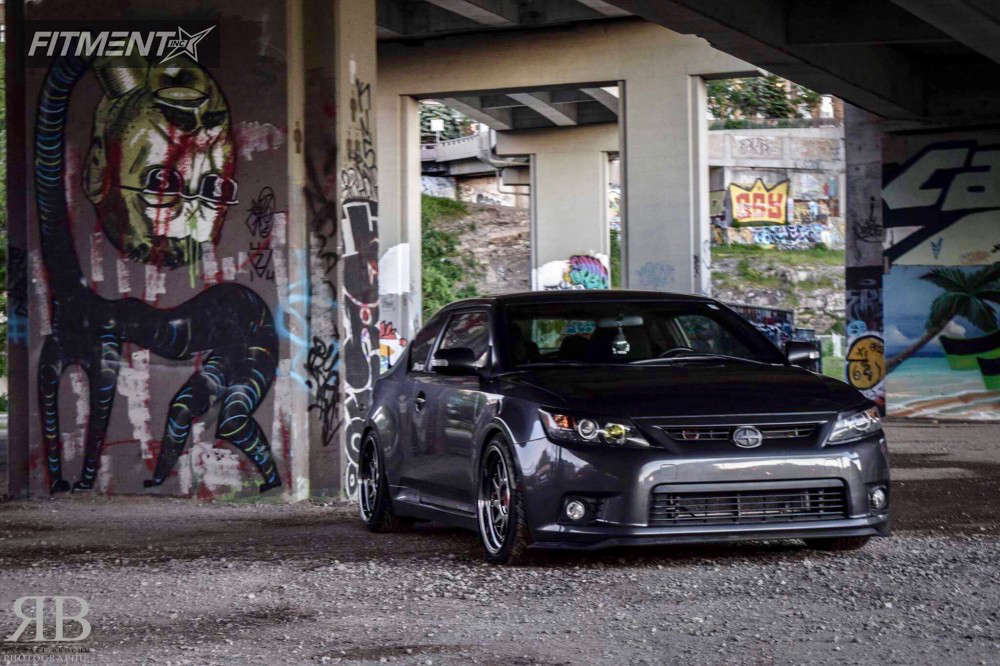 2013 Scion TC Base with 18x9.5 ESR Sr09 and Nankang 225x40 on Coilovers ...