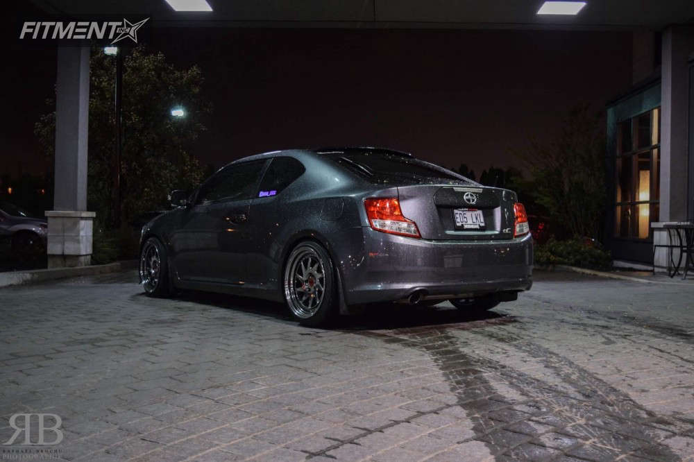 2013 Scion TC Base with 18x9.5 ESR Sr09 and Nankang 225x40 on Coilovers ...