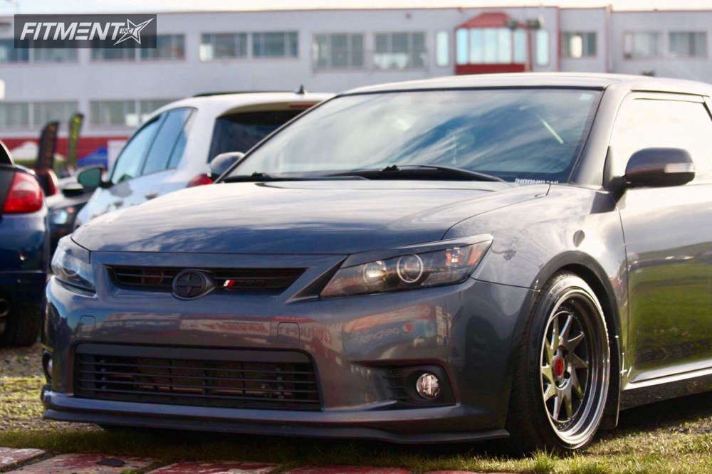2013 Scion TC Base with 18x9.5 ESR Sr09 and Nankang 225x40 on Coilovers ...