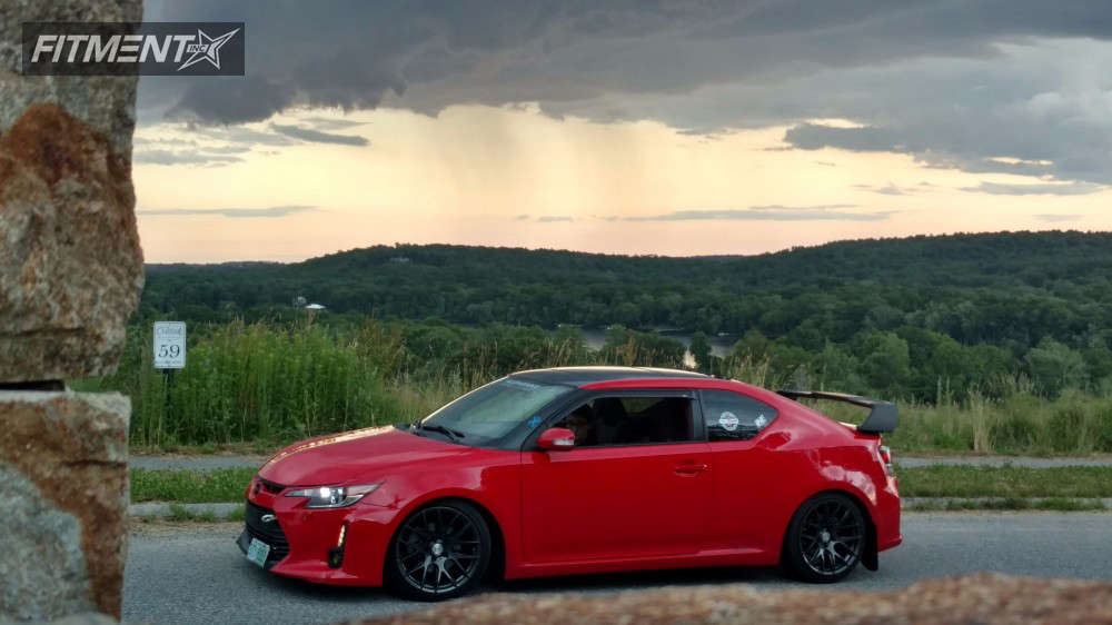 2015 Scion TC Base with 18x9.5 ESR SR12 and Continental 225x40 on ...
