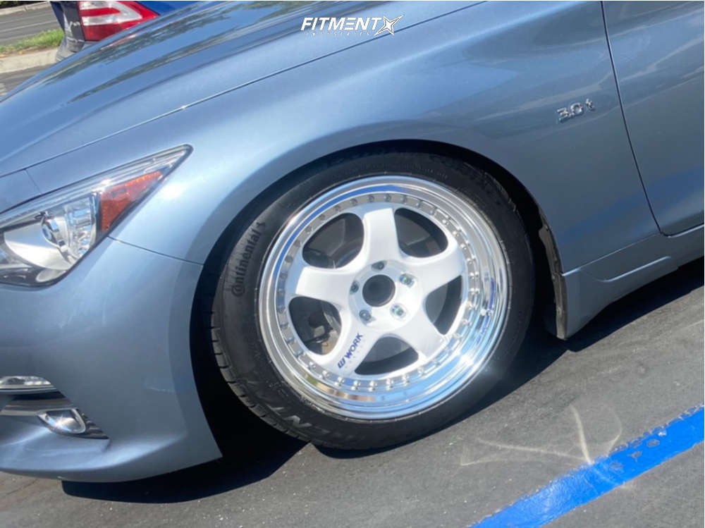 2017 INFINITI Q50 Premium with 18x9 Work Meister S1 3p and Continental ...