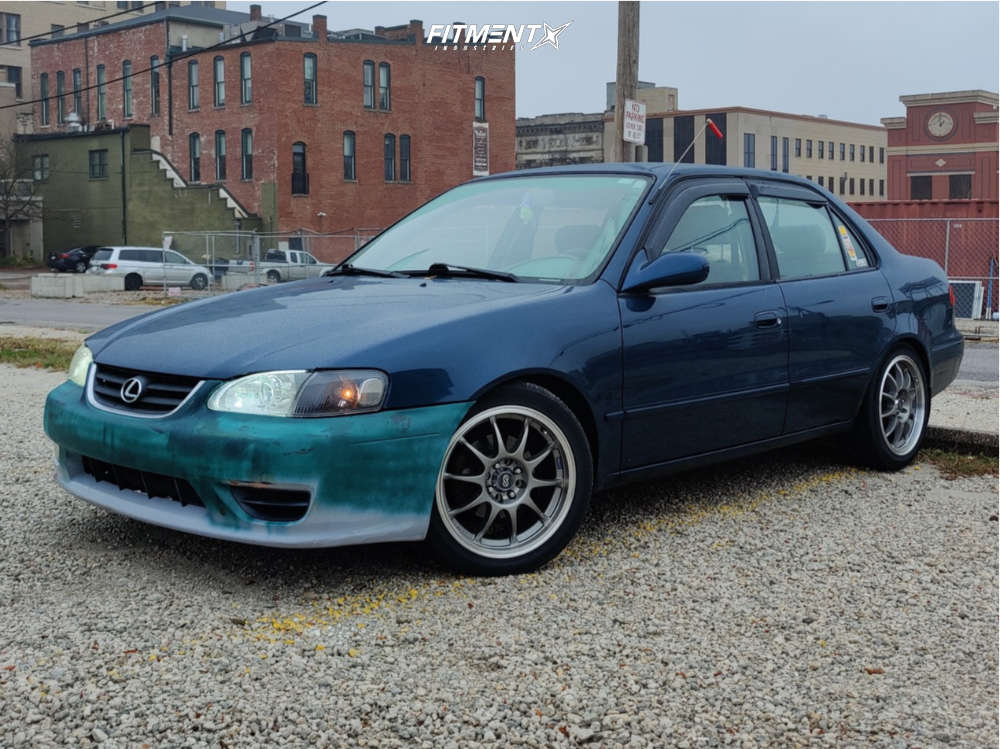 2000 Toyota Corolla LE with 16x7 Enkei J10 and Hankook 205x45 on ...