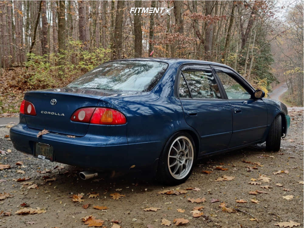 2000 Toyota Corolla LE with 16x7 Enkei J10 and Hankook 205x45 on ...