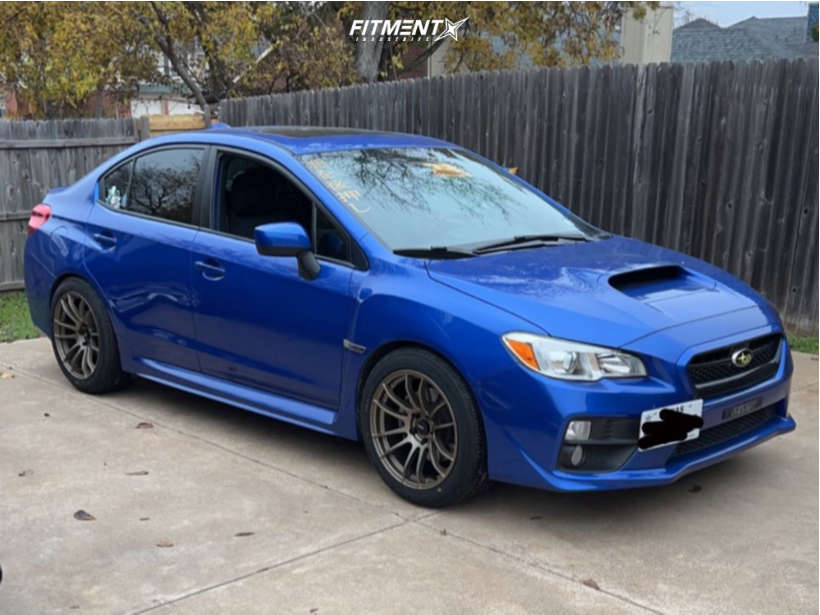 2017 Subaru WRX Premium with 18x9.5 AVID1 Av20 and Yokohama 255x45 on ...