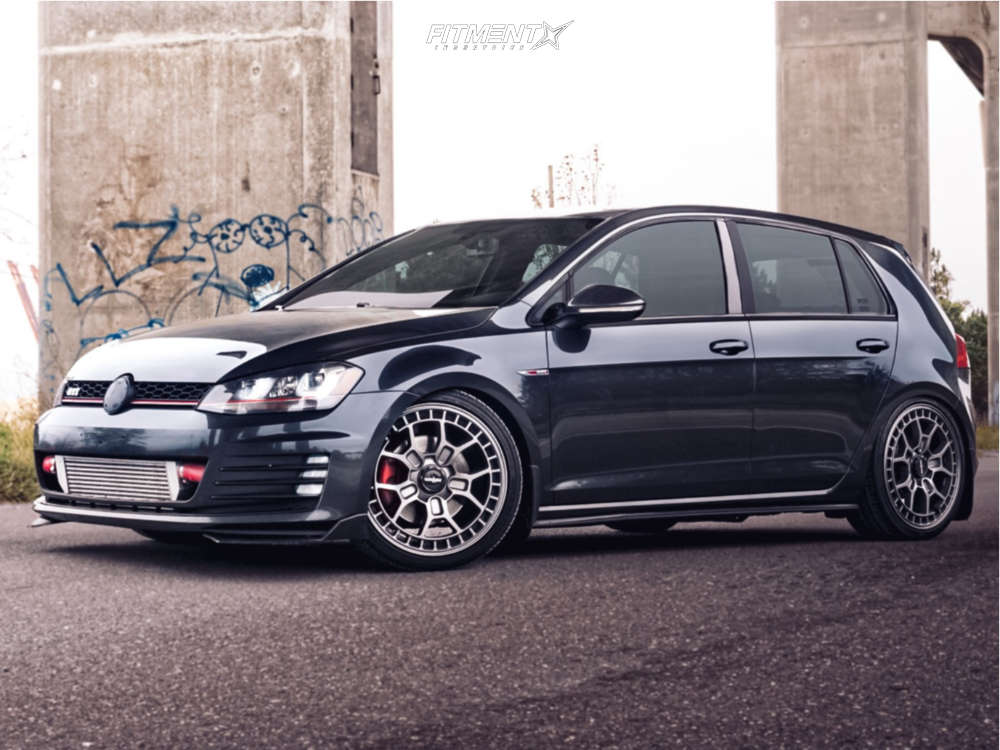 2015 Volkswagen GTI SE with 19x8.5 Rotiform Zmo-m and Firestone 245x35 ...