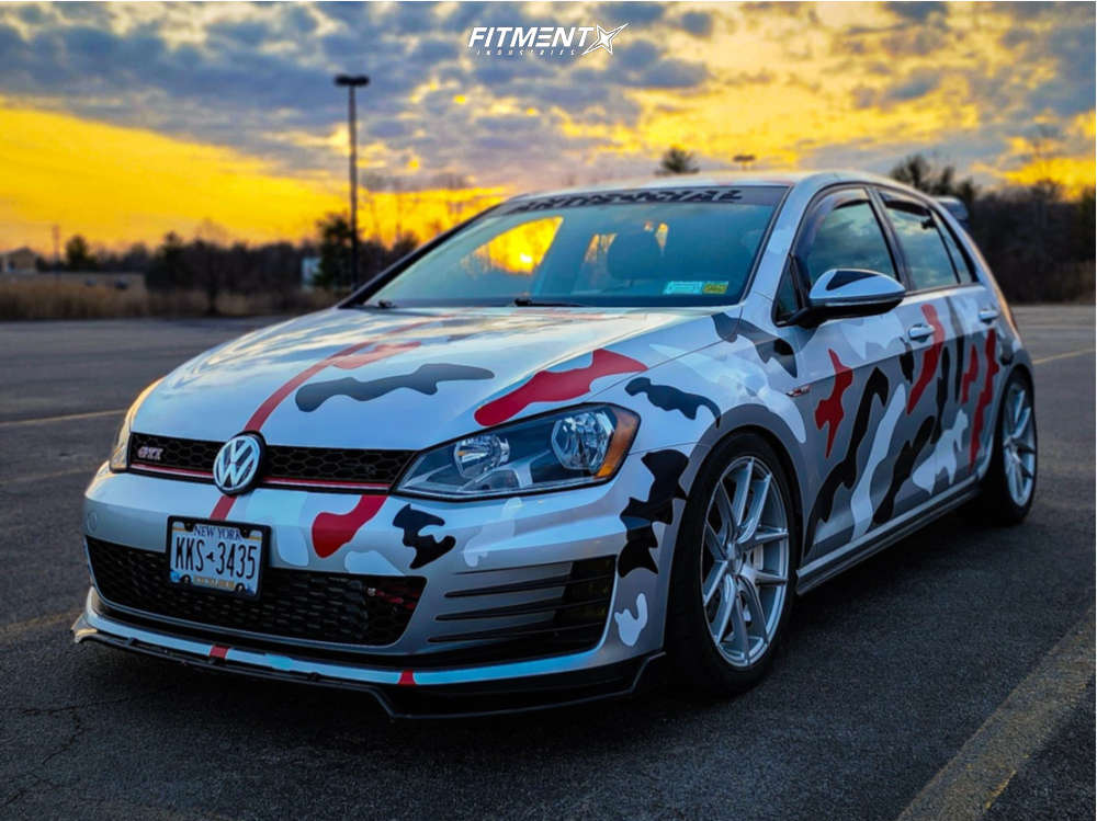 2016 Volkswagen GTI S with 18x8.5 Niche Targa and Nitto 235x40 on ...