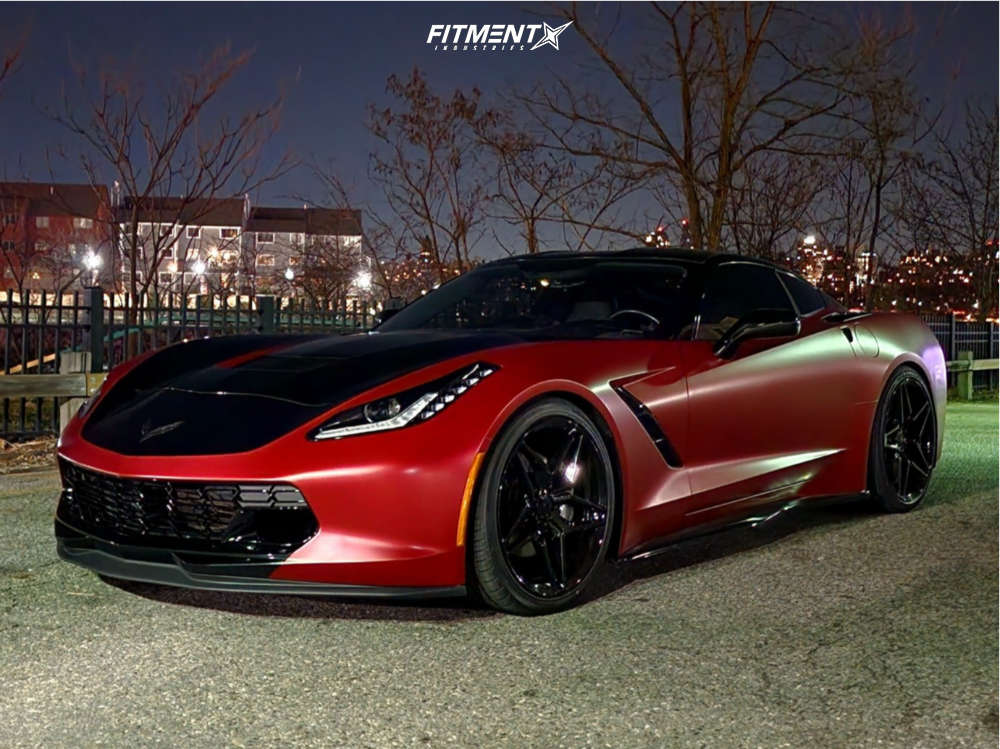 2017 Chevrolet Corvette Stingray with 19x9.5 MRR M755 and Lexani 265x35 ...