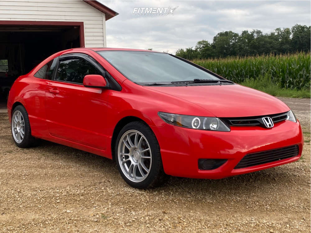 2006 Honda Civic EX with 17x8.5 Motegi MR146 and Vercelli 235x40 on ...