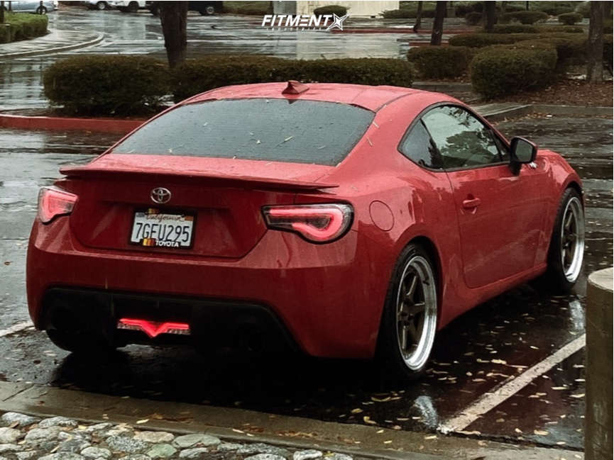 2013 Scion FR-S Base with 18x8.5 Aodhan Ds09 and Firestone 235x40 on ...