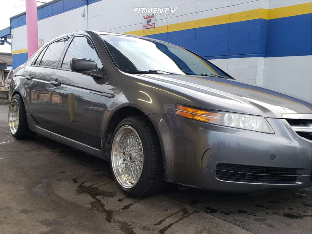 2005 Acura TL 3.2L v6 with 17x8.5 ESM 002R and Nexen 245x40 on Coilovers | 2520739 | Fitment ...