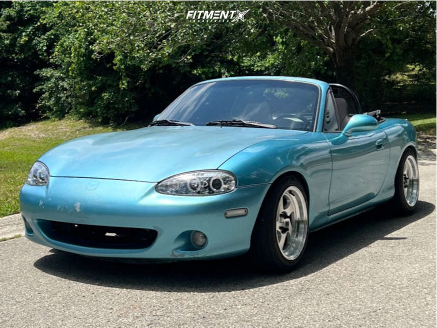 2002 Mazda Miata Base with 15x8 Whistler Kr1 and Hankook 195x50 on ...