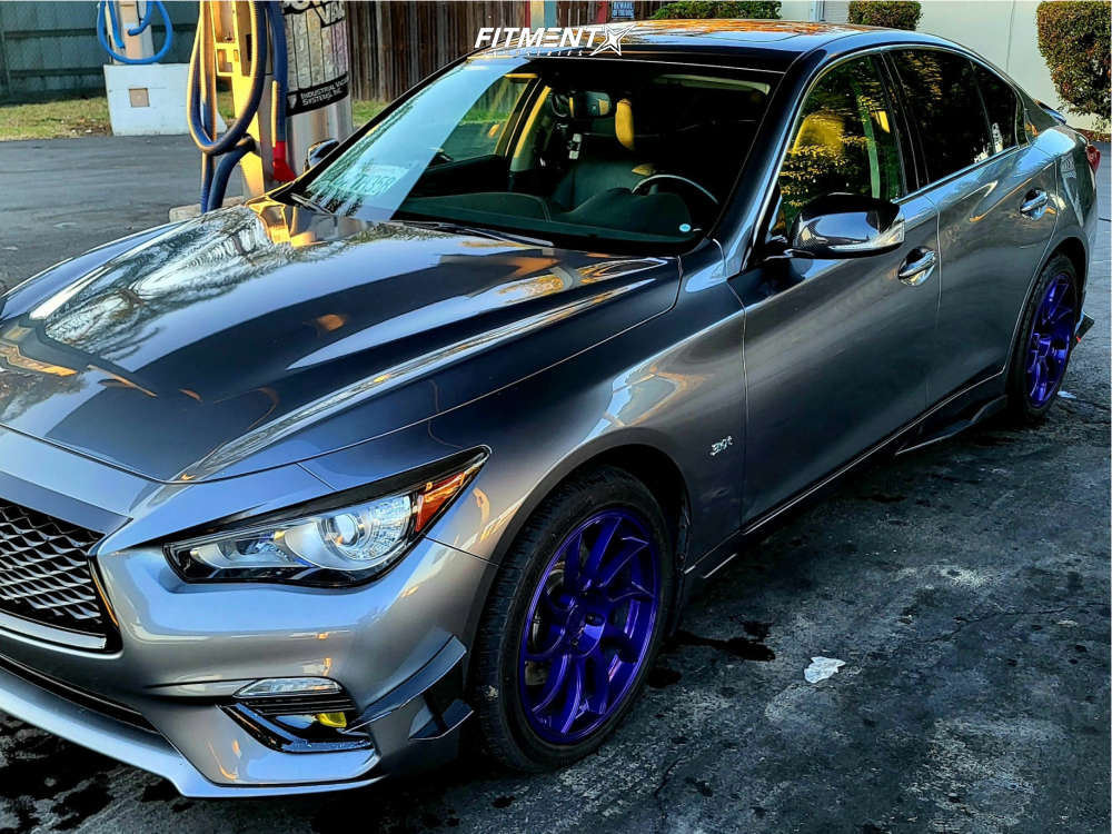 2018 INFINITI Q50 Luxe with 18x8.5 Anovia Night and Venezia 245x40 on ...