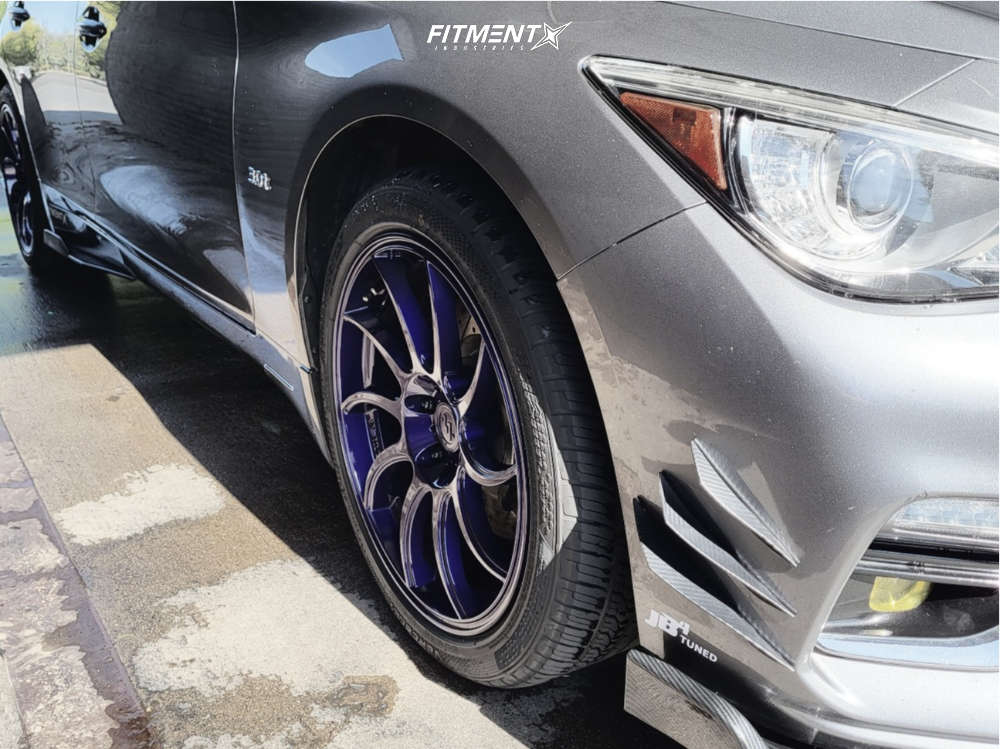 2018 INFINITI Q50 Luxe with 18x8.5 Anovia Night and Venezia 245x40 on ...