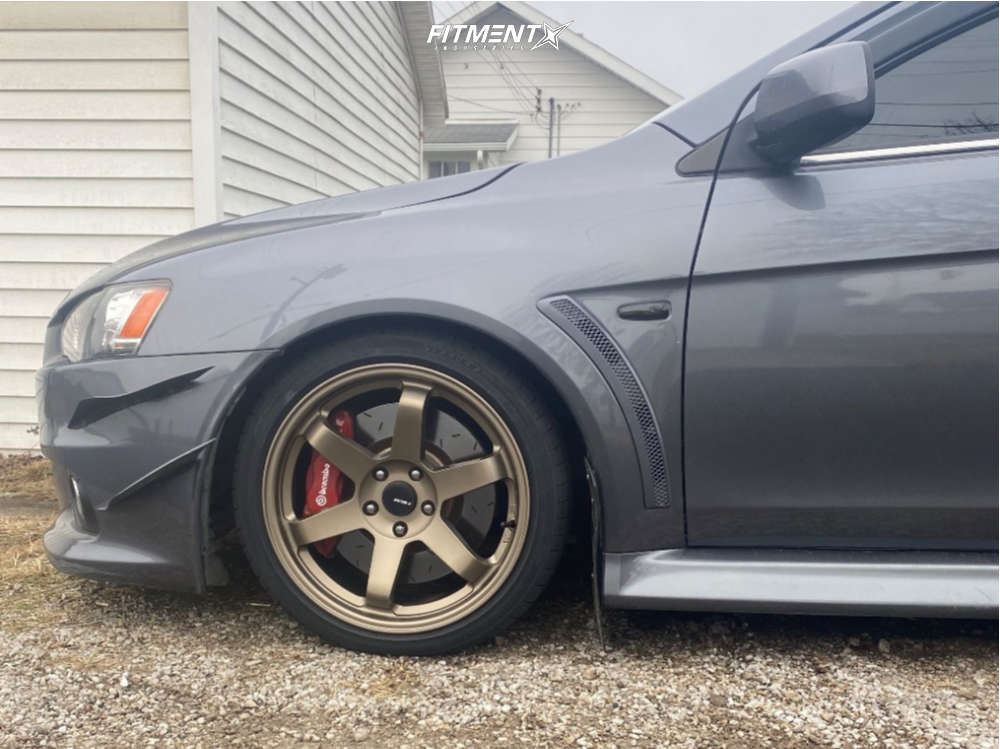 2010 Mitsubishi Lancer Evolution MR with 18x8.5 AVID1 Av6 and Vercelli ...