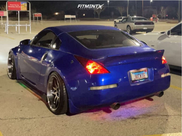 2003 Nissan 350Z Touring with 18x10.5 Aodhan Ds02 and Achilles 255x35 ...