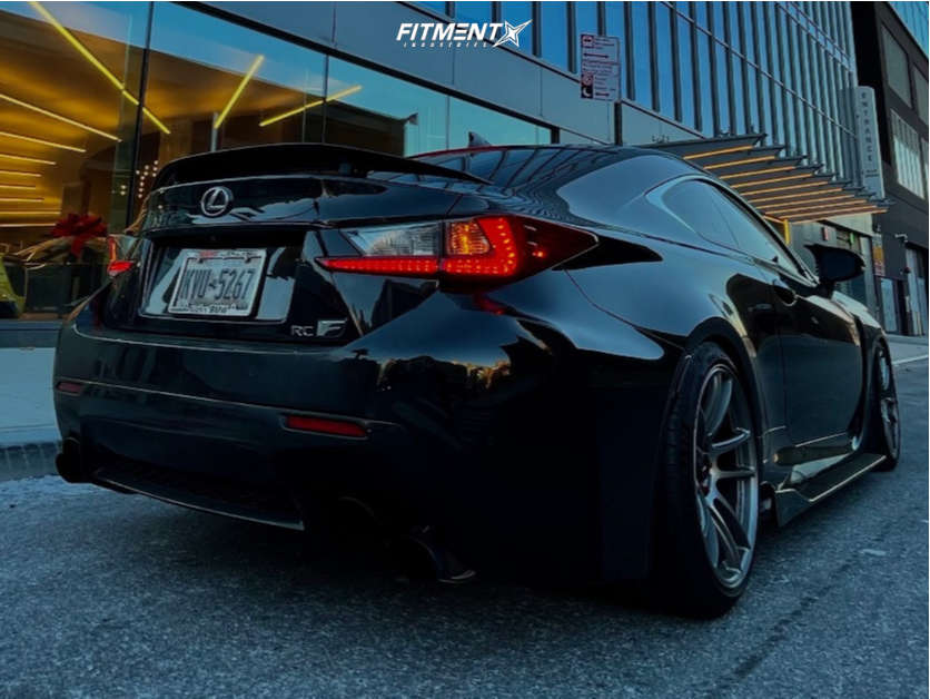 2015 Lexus RC F Base with 19x9.5 Konig Heliogram and Michelin 255x35 on ...